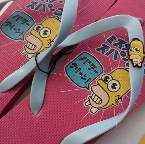 Zing | Shoes | The Simpsons Homer Simpson Mr Sparkle Thongs Flip Flops ...
